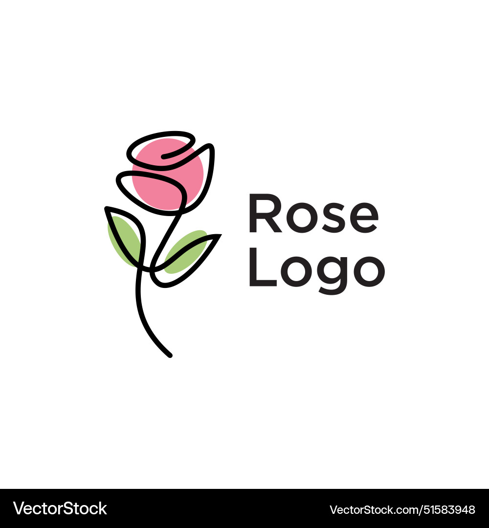 Rose flower Royalty Free Vector Image - VectorStock