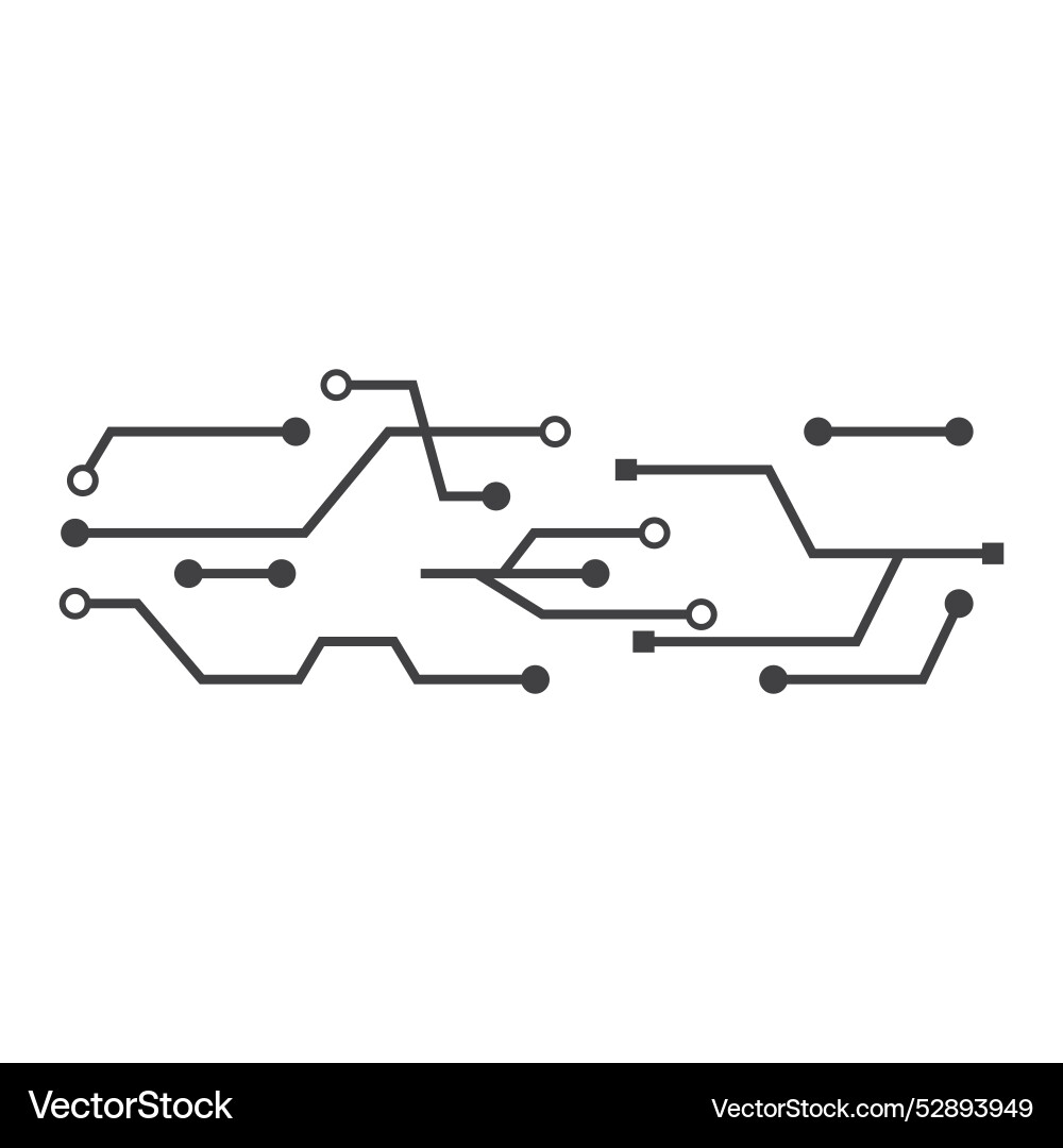 Circuit Line Icon Royalty Free Vector Image Vectorstock
