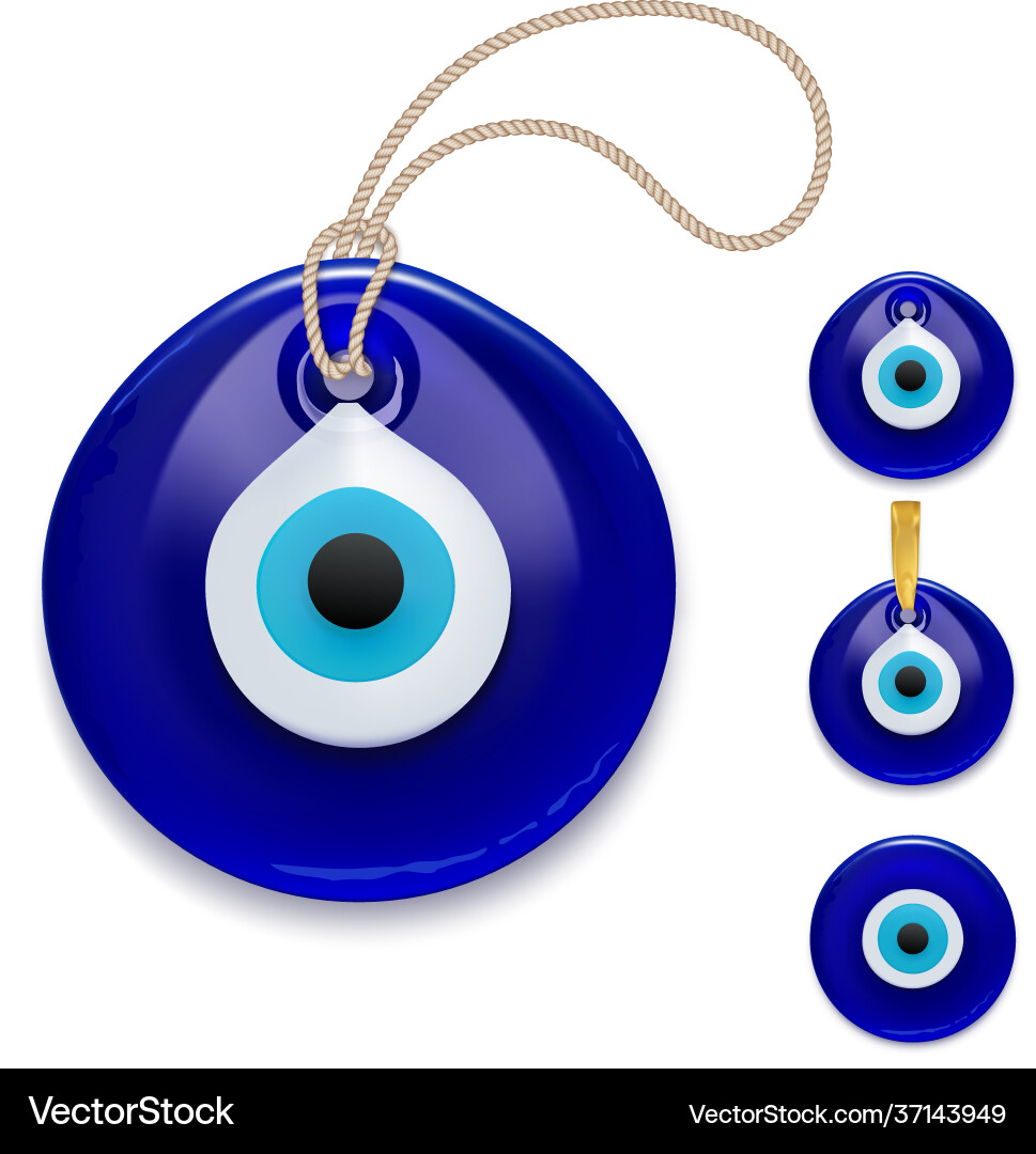 Evil eye protection signs symbol Royalty Free Vector Image