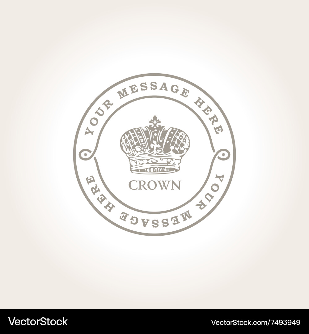 Grunge Crown Stamp Royalty Free Vector Image - VectorStock