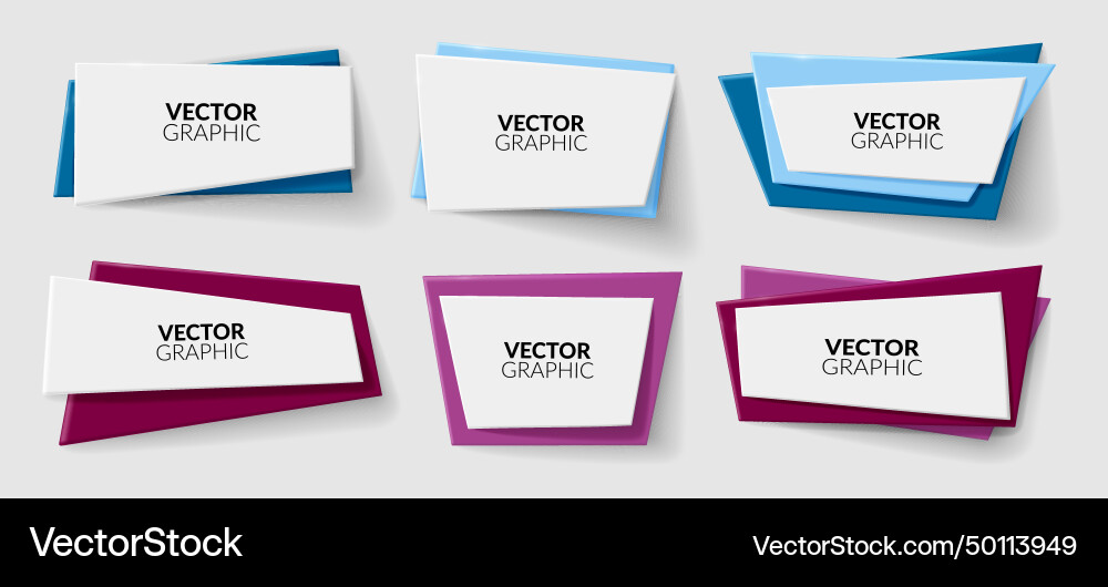Square shape banner label or sticker design Vector Image