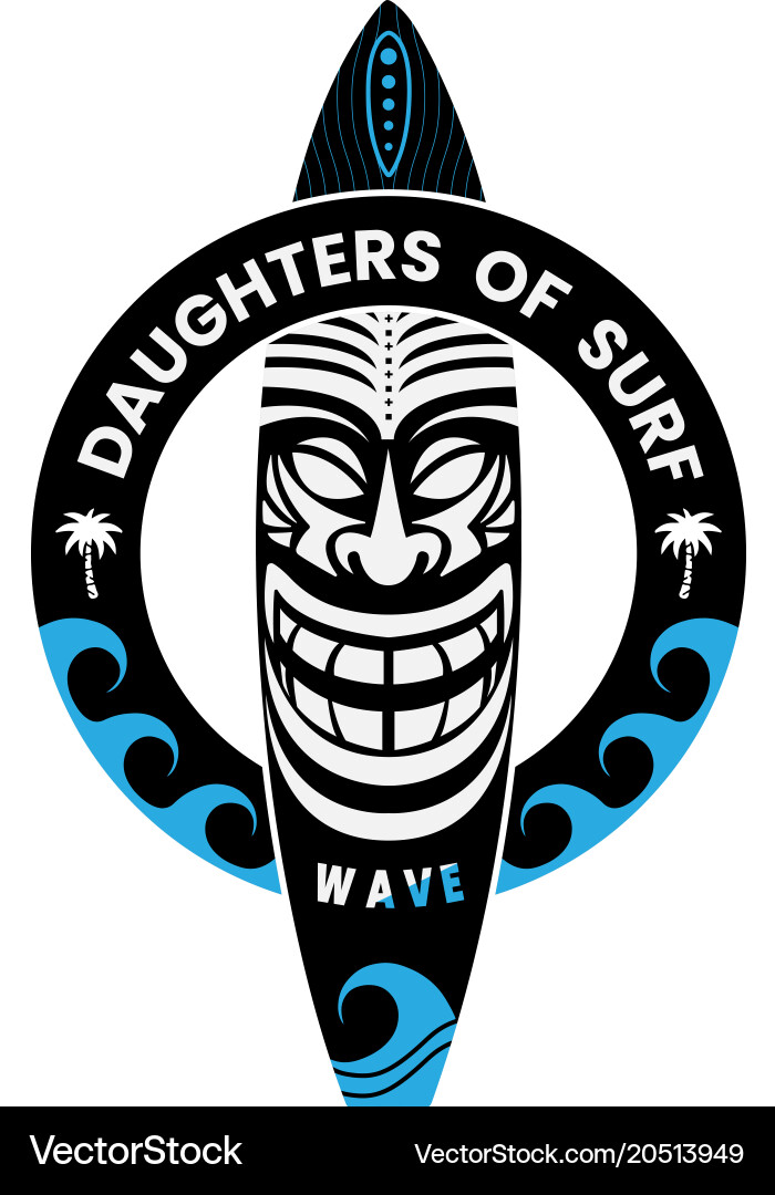 Surf design Royalty Free Vector Image - VectorStock