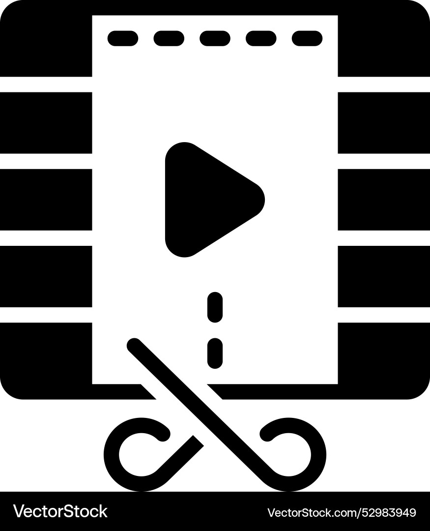 Video editing Royalty Free Vector Image - VectorStock