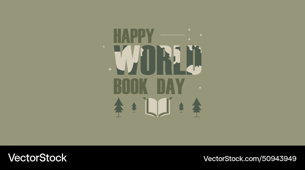 World book day a visual feast of design Royalty Free Vector