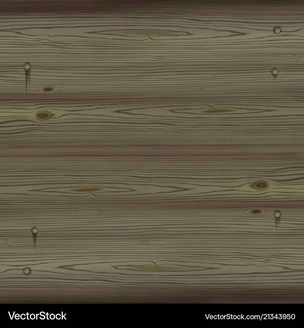 Dark Wood Planks with Nails Royalty Free Vector Image