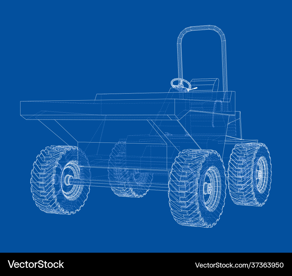 Dumper truck Royalty Free Vector Image - VectorStock