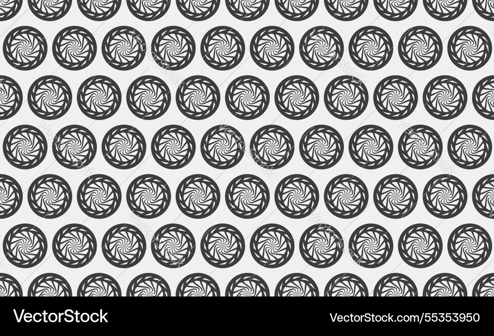 Hypnotic grayscale pattern featuring repeating Vector Image