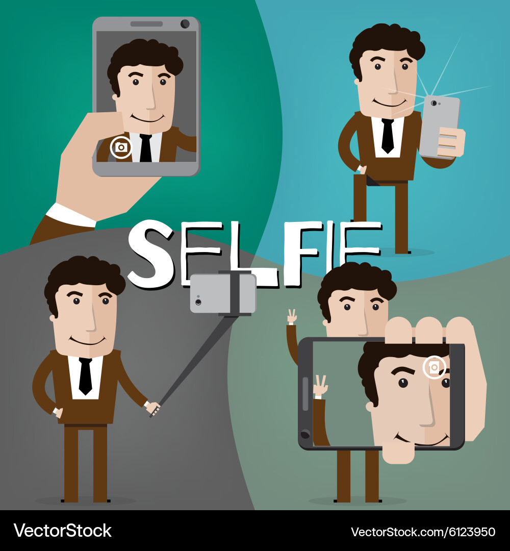 Selfie Royalty Free Vector Image - VectorStock