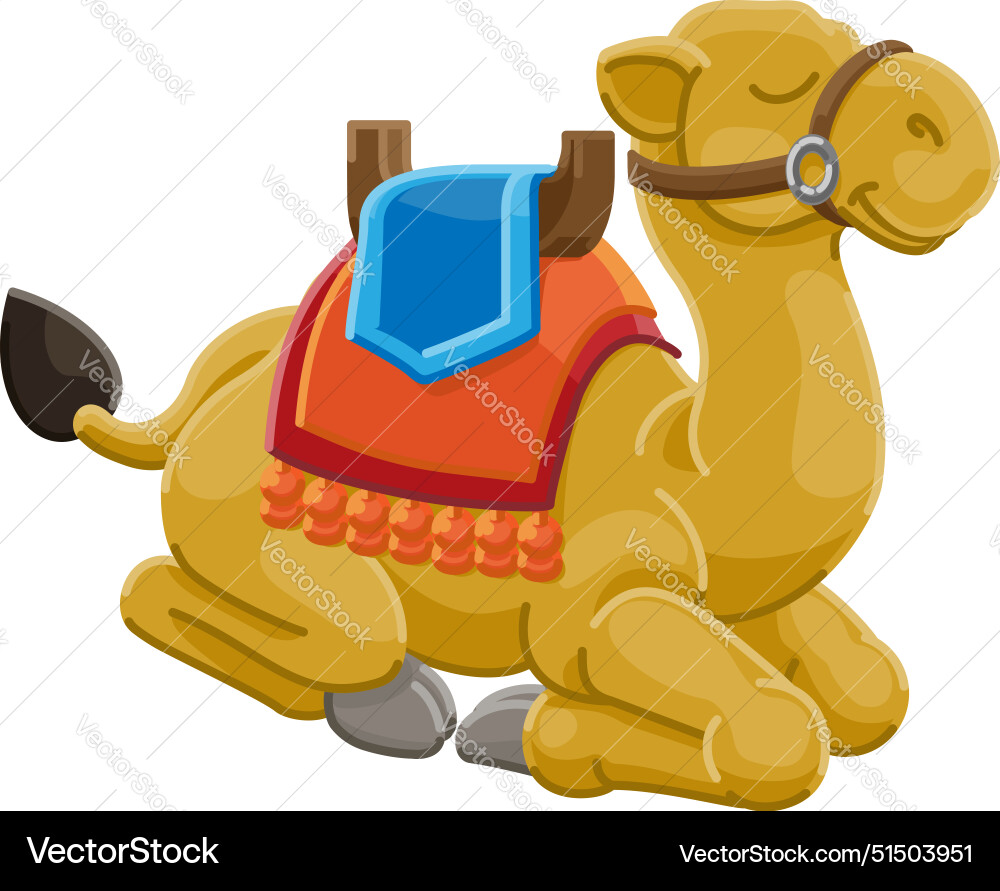 Camel animal cartoon character Royalty Free Vector Image