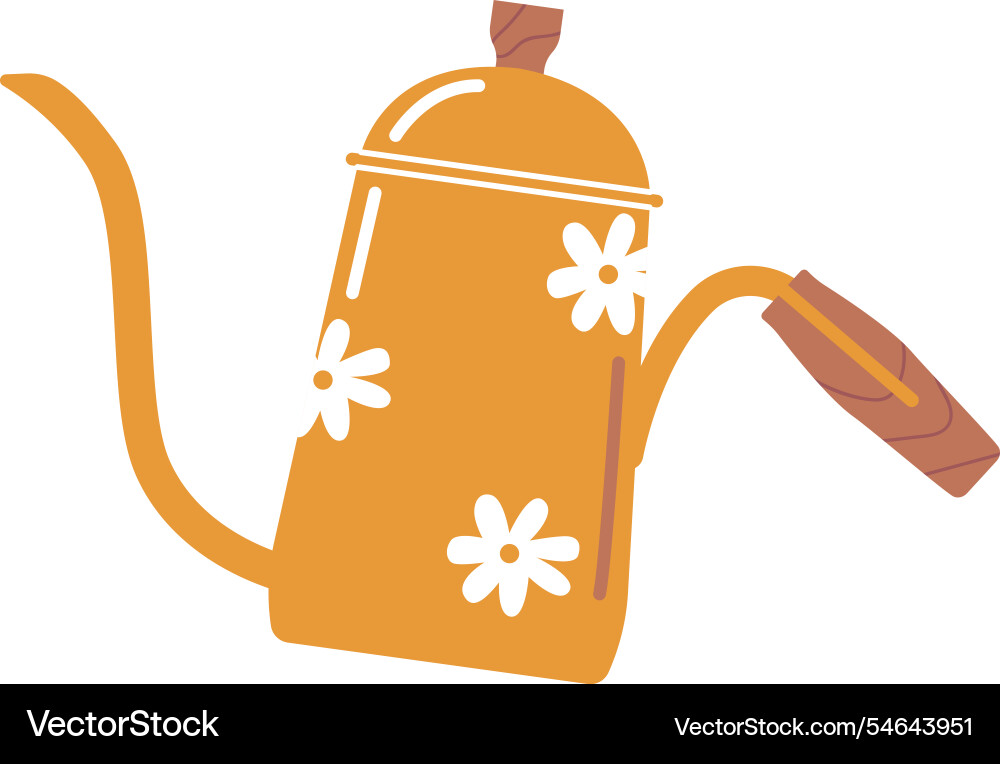 Coffee kettle pot Royalty Free Vector Image - VectorStock