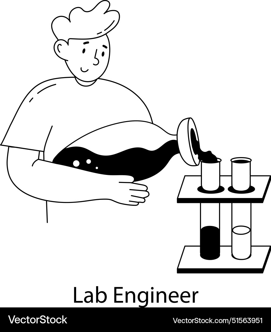 Lab engineer Royalty Free Vector Image - VectorStock