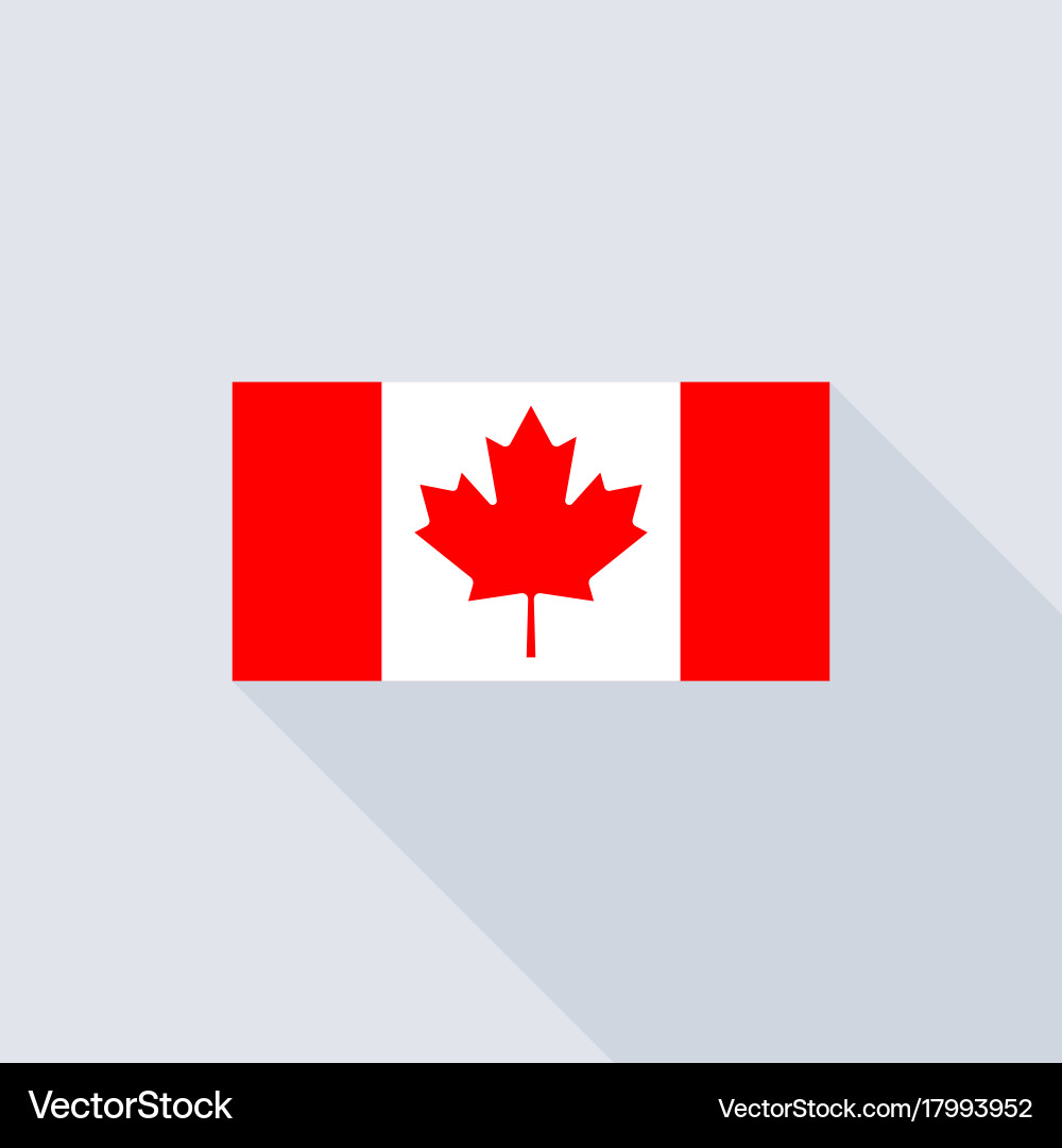 Canada Maple Leaf Flag Royalty Free Vector Image