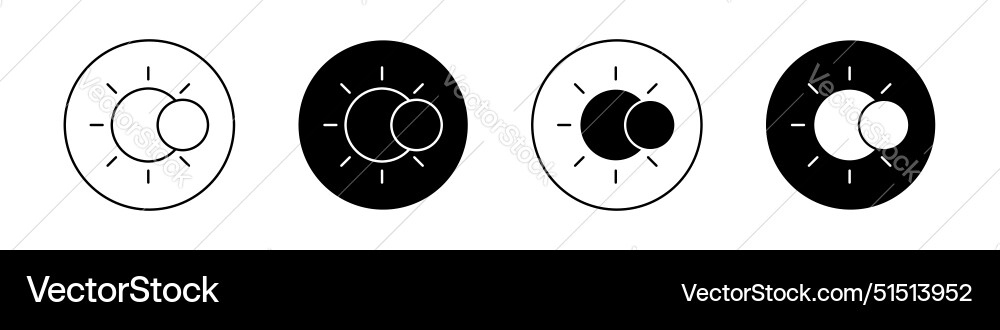 Eclipse icon Royalty Free Vector Image - VectorStock