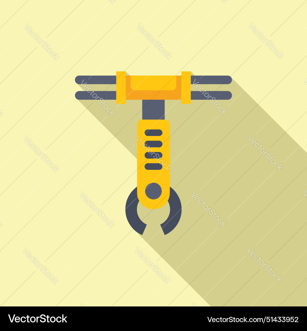 Flat design icon of a hand tool Royalty Free Vector Image