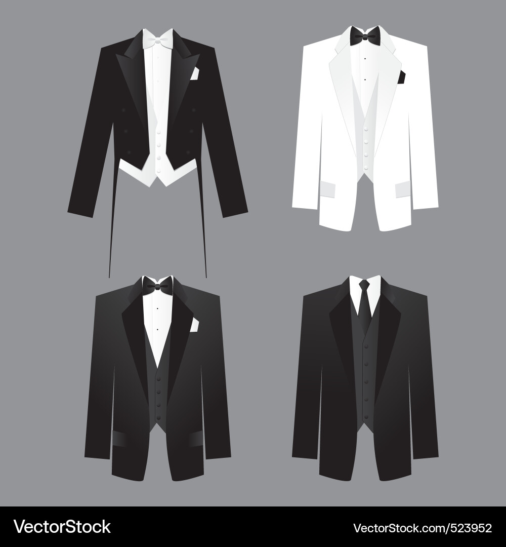 Mens dress code Royalty Free Vector Image - VectorStock