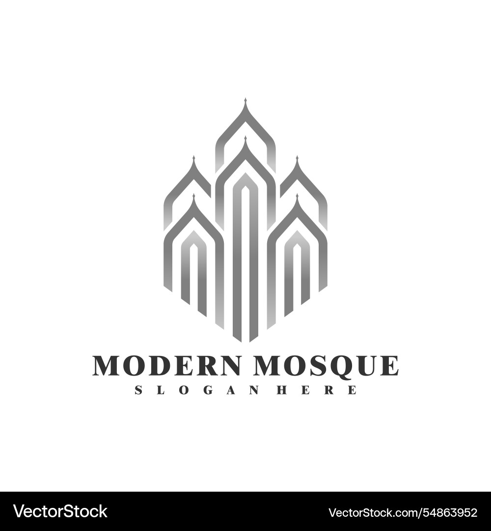 Mosque logo modern Royalty Free Vector Image - VectorStock