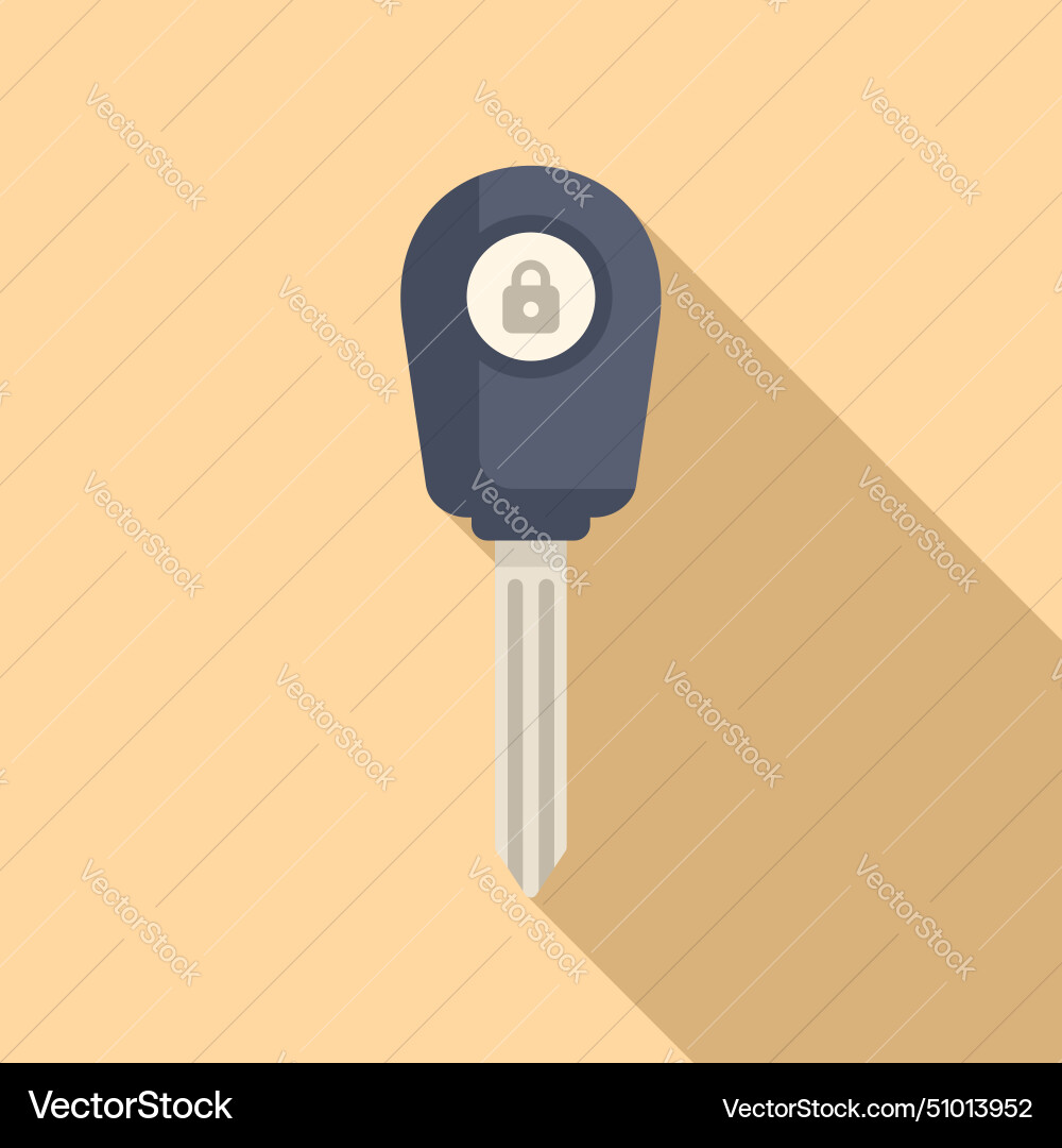 Smart auto key icon flat control security Vector Image