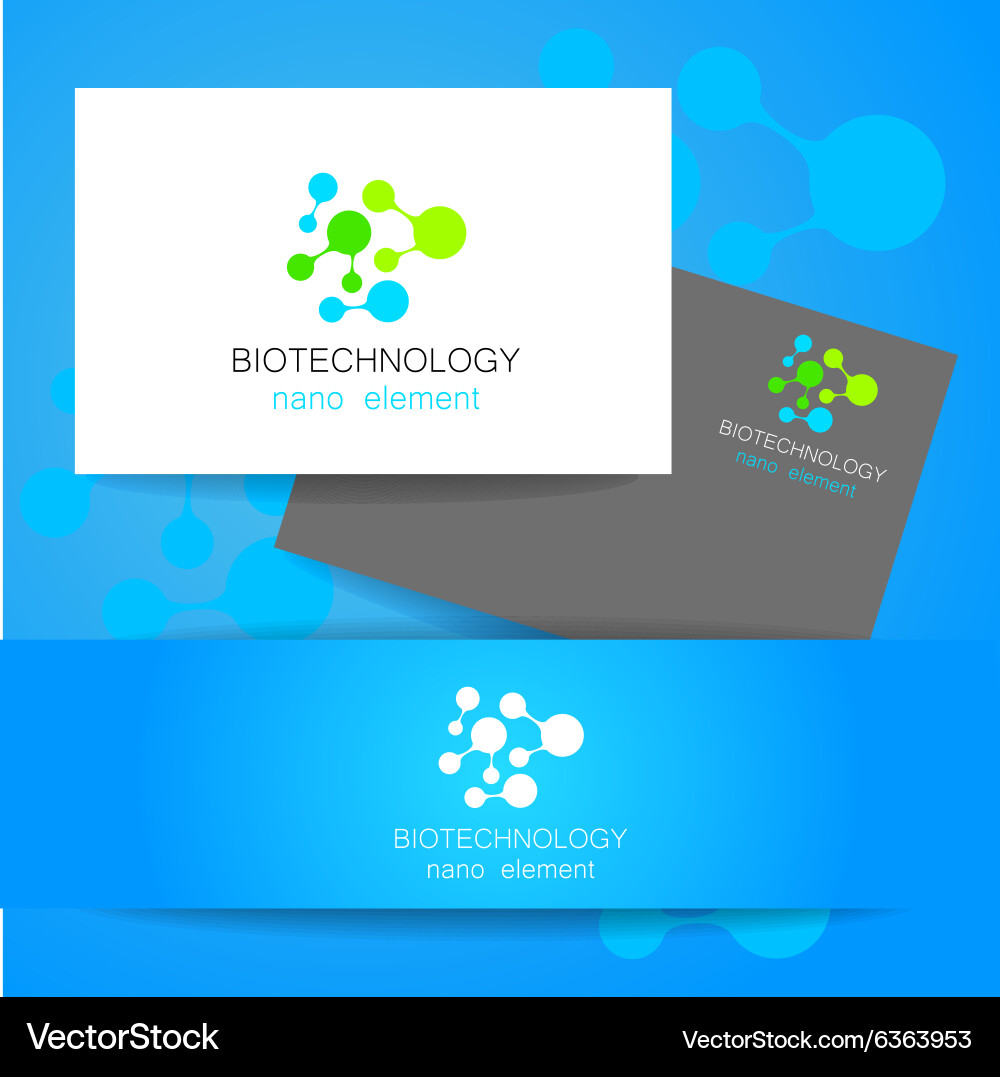 Biotechnology logo Royalty Free Vector Image - VectorStock