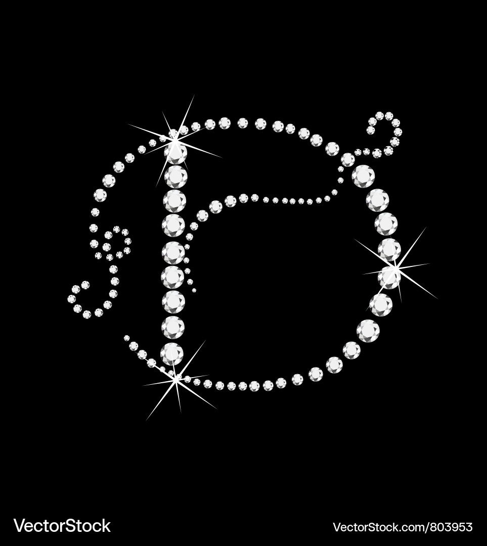 D letter Royalty Free Vector Image - VectorStock