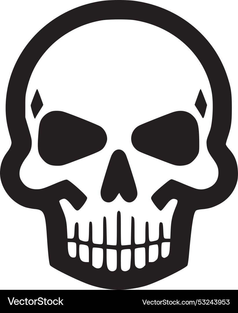 Death - black and white Royalty Free Vector Image