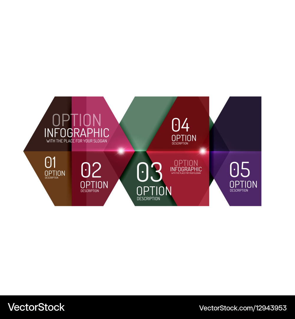 Infographic banner layouts Royalty Free Vector Image