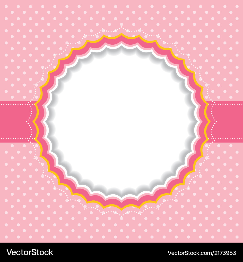 Polka Dot Frame Royalty Free Vector Image - VectorStock