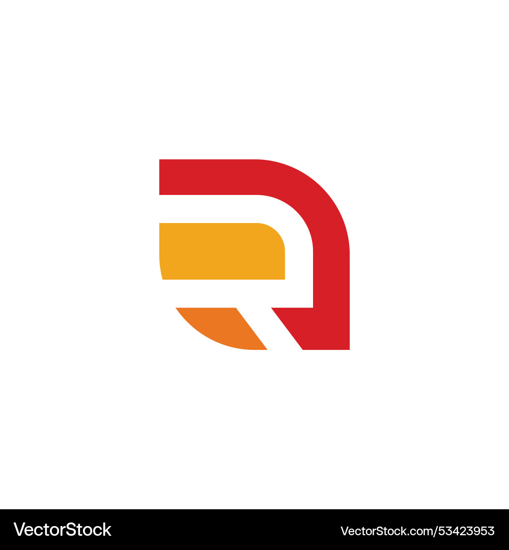 R logo design template er Royalty Free Vector Image