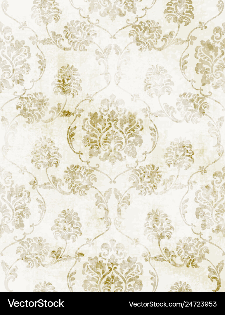 Royal baroque texture pattern floral Royalty Free Vector