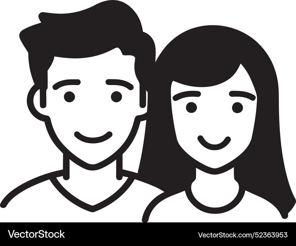 Visual melodies dynamic couple moments vi Vector Image