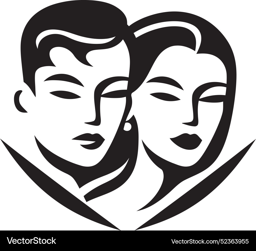 Expressive dialogues crafting duo Royalty Free Vector Image