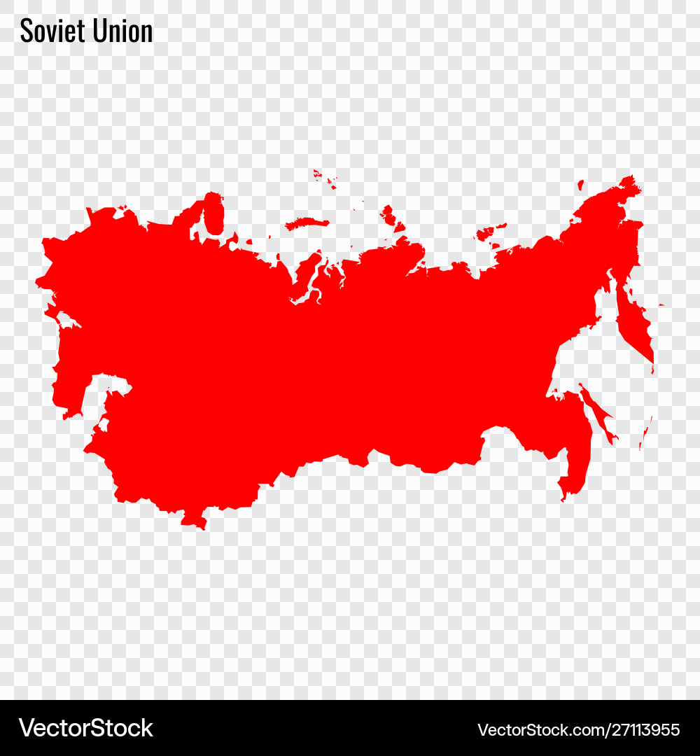 High quality map soviet union Royalty Free Vector Image
