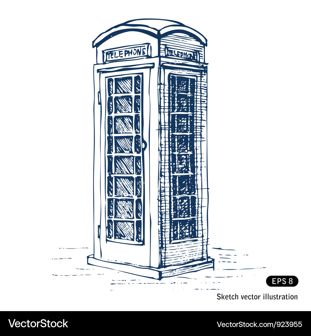 London pay phone Royalty Free Vector Image - VectorStock