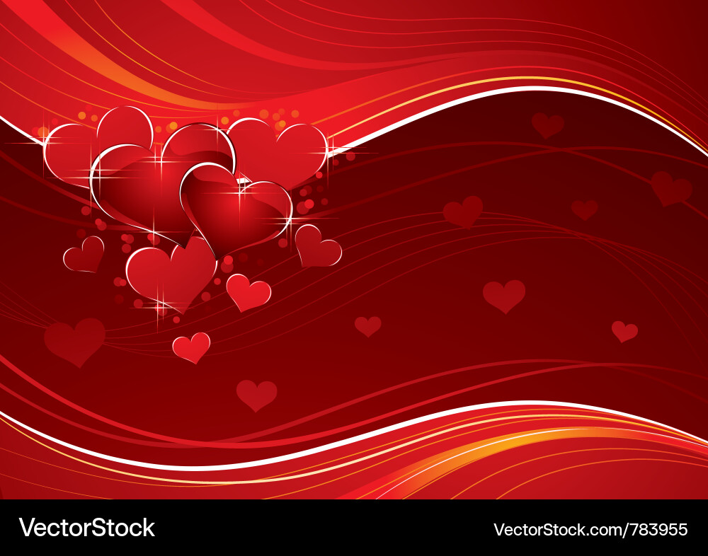 Love heart background Royalty Free Vector Image