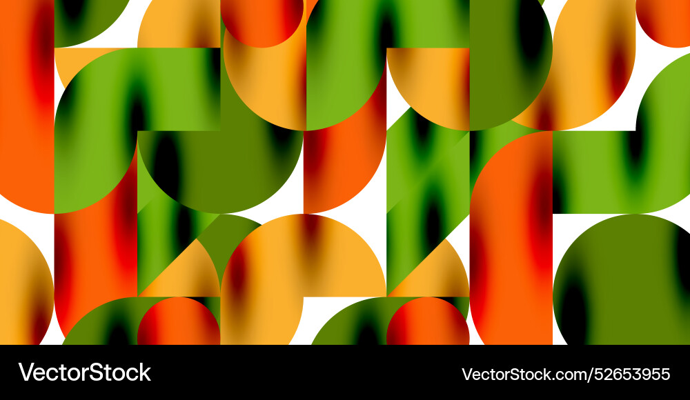 Tech minimal circular shapes geometric art Vector Image