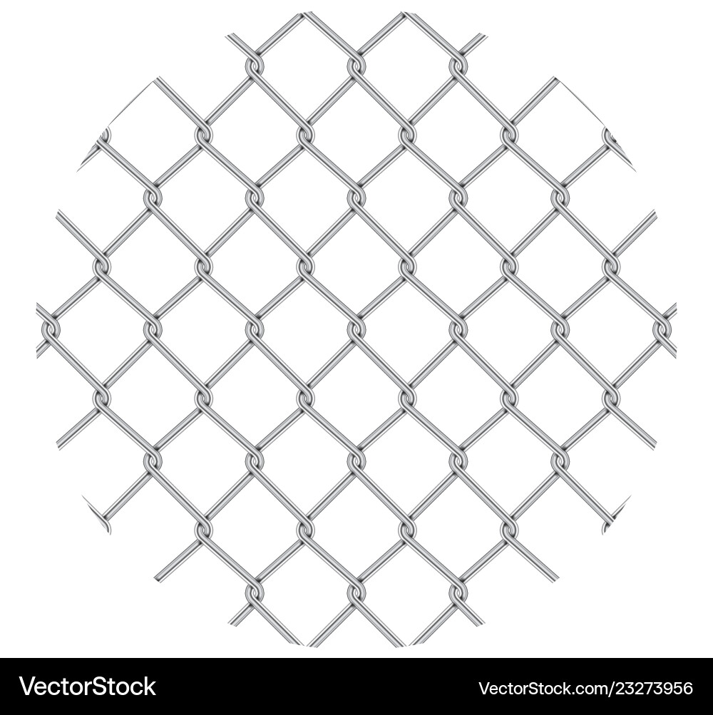 Chrome Protective Mesh Royalty Free Vector Image