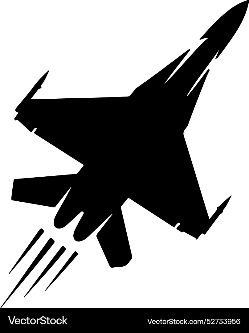 Jet fighter icon design Royalty Free Vector Image