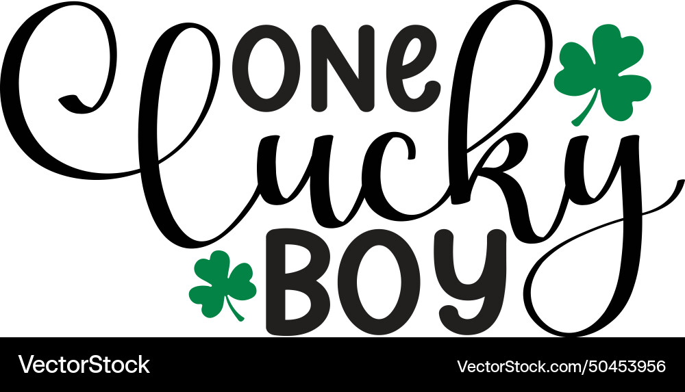 One lucky boy Royalty Free Vector Image - VectorStock