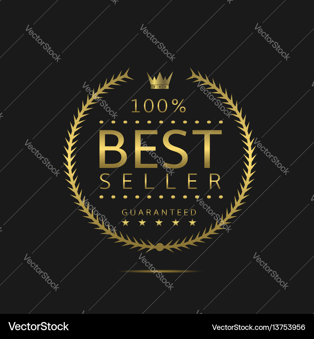 Premium Best Seller Label Royalty Free Vector Image