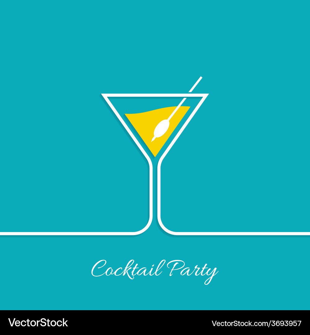 Cocktail party Royalty Free Vector Image - VectorStock