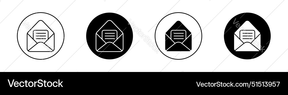 Envelope open icon Royalty Free Vector Image - VectorStock
