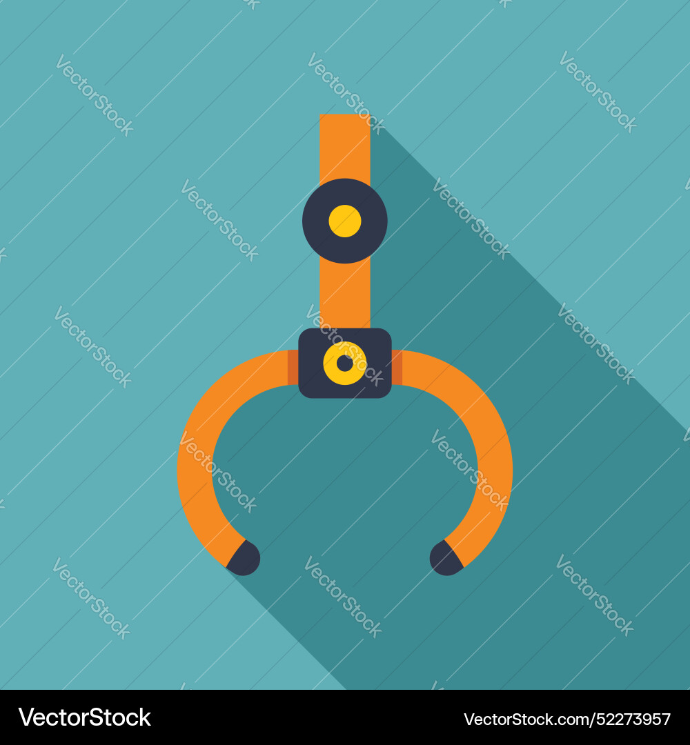 Industrial robotic arm manipulator picking up Vector Image