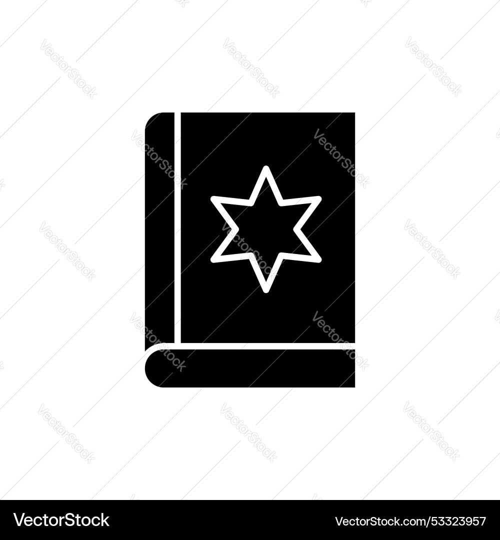 Quran book icon isolated on white background Vector Image