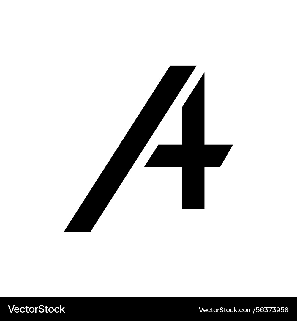 A plus logo Royalty Free Vector Image - VectorStock