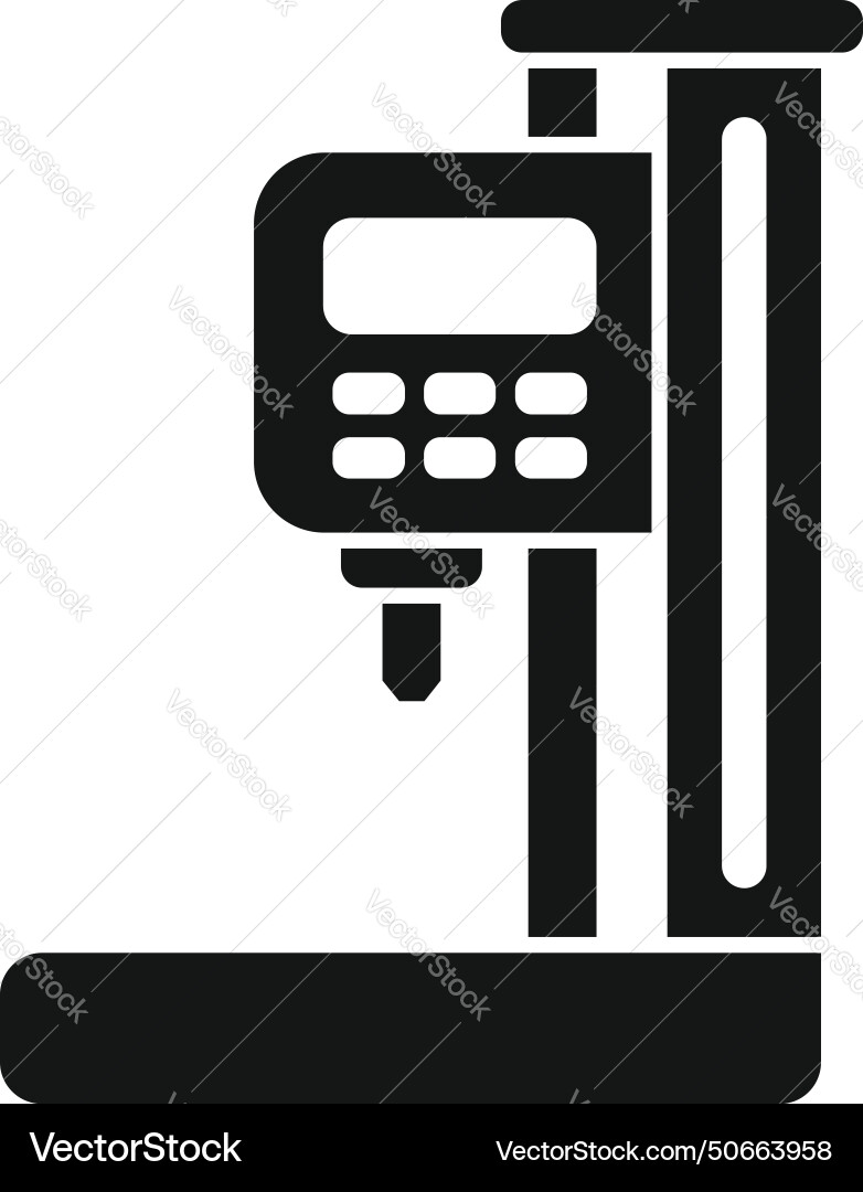 Automated cnc machine icon simple printer Vector Image Automated cnc machine icon simple printer Vector Image