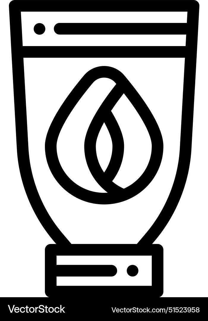 Balm icon thin linear style design isolated Vector Image