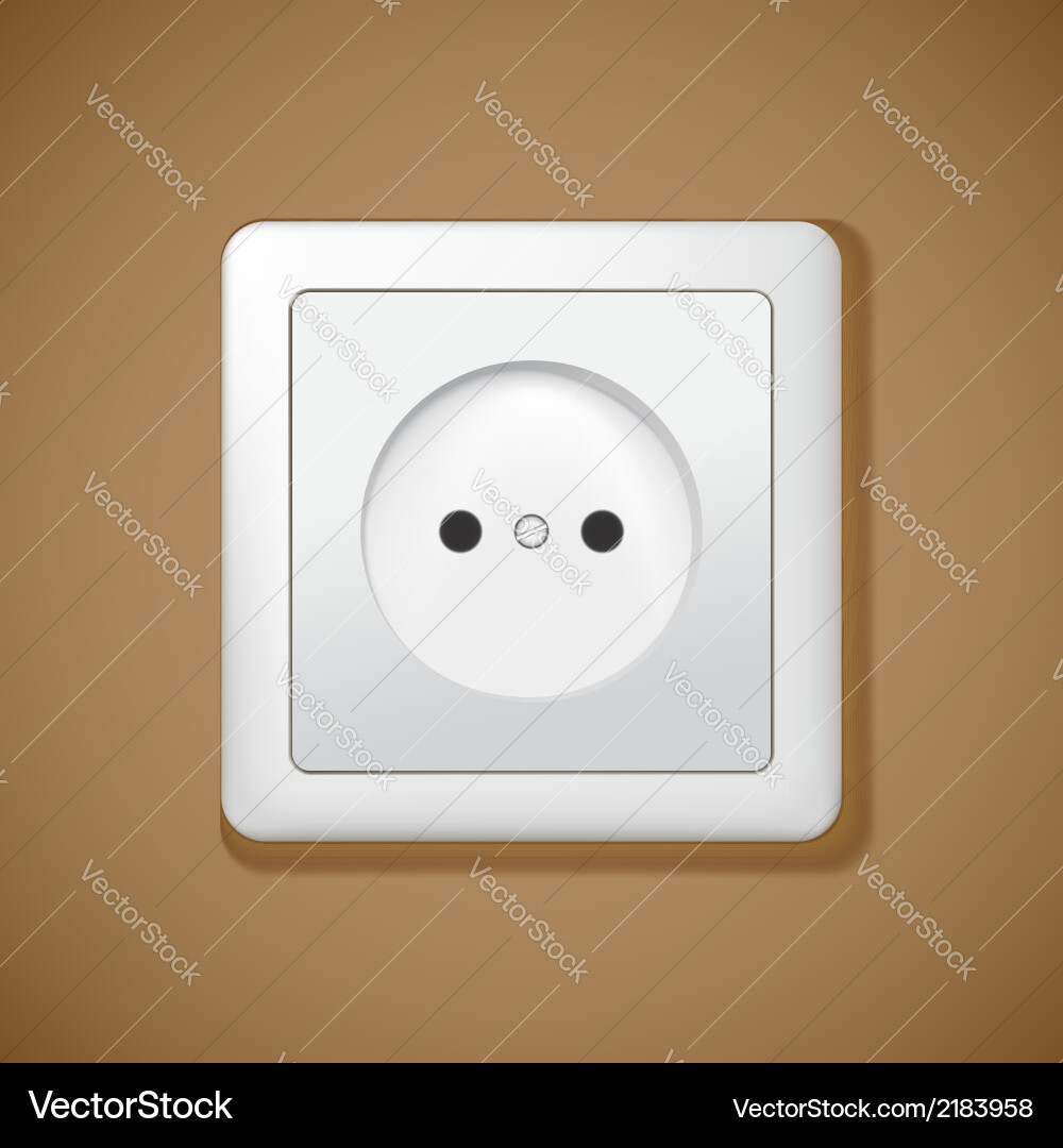 Close-up Electrical Socket Royalty Free Vector Image