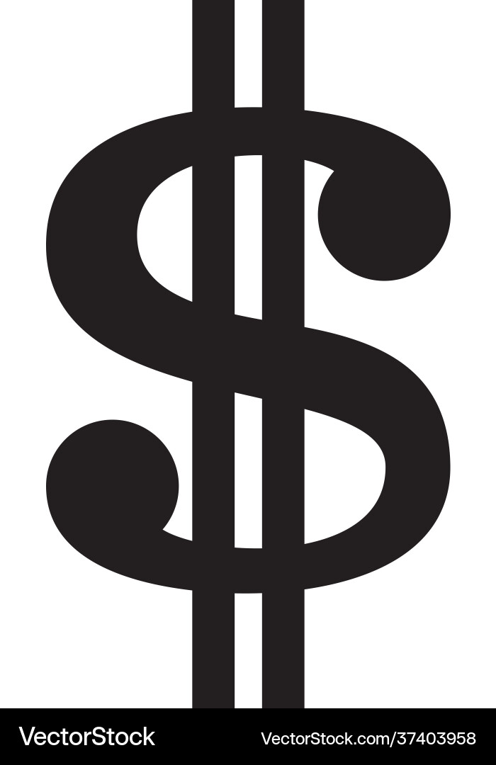 Dollar Sign Icon Royalty Free Vector Image - VectorStock