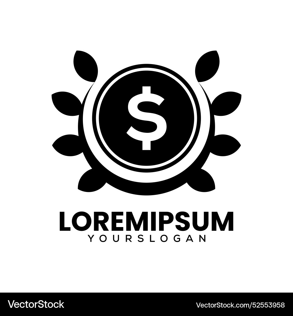 Education logo looking for money design Royalty Free Vector