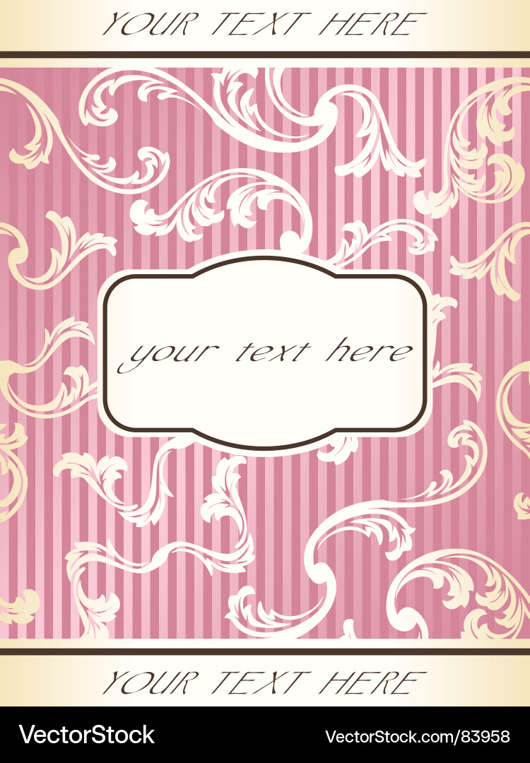 French retro frame Royalty Free Vector Image - VectorStock