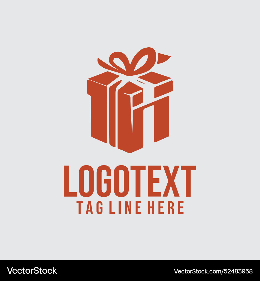 Gift box logo Royalty Free Vector Image - VectorStock